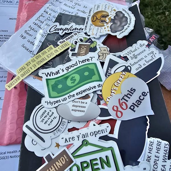 11 Server Stickers Pack, Funny Restaurant Stickers, Service Industry ...