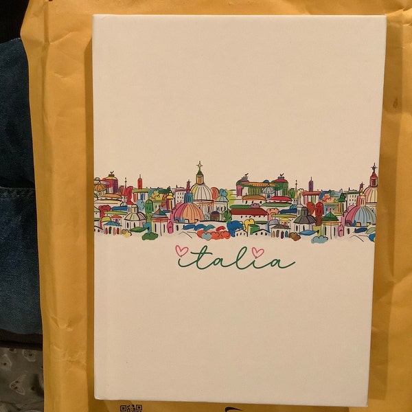 Italy Travel Journal, Italia Travel Journal, Study Abroad Gift, World ...