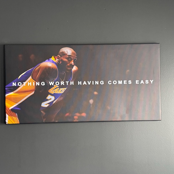 Kobe Bryant Poster Motivational Quote Wall Art for Office Decor ...
