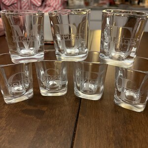 Square Engraved Shot Glass, Personalized Shot Glass, 2 Oz Engraved Shot ...