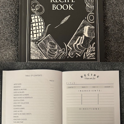 Personalized Recipe Book With Measurement Page. Write Your Own 228 ...