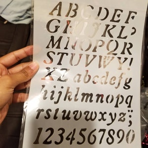 French Script Stencil Beautiful French Script Stencil DIY - Etsy