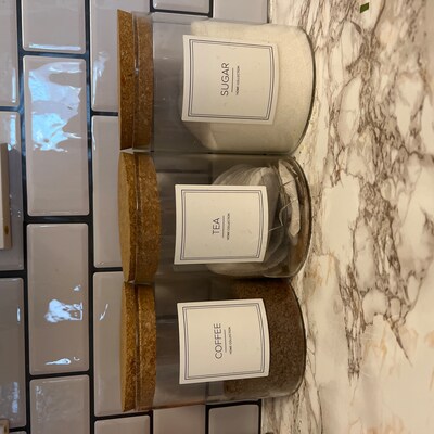 Cream Baking Labels Minimal Cream Waterproof Labels Flour - Etsy