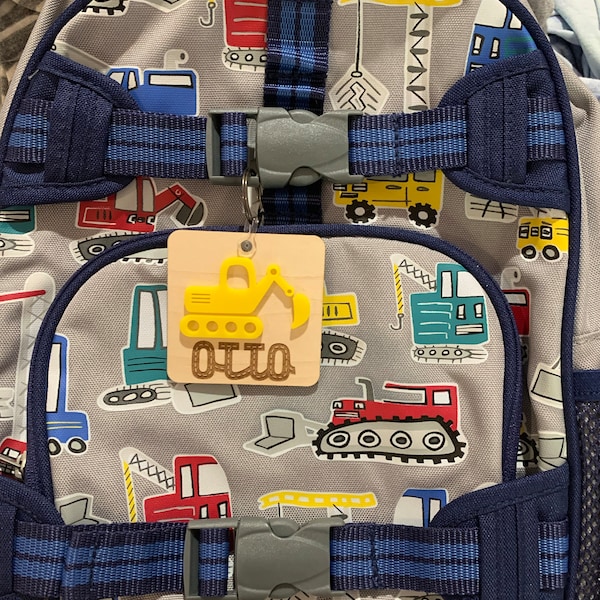 Transportation Backpack Name Tags, Lunchbox Name Tag, Construction ...