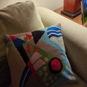 Lumbar Blue Cat Pillow Cover Picasso Sofa Four Kitty Cushion - Etsy