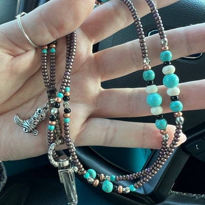 Western Lanyard, 4, Cowboy Boot, Turquoise Lanyard, ID Badge Holder ...