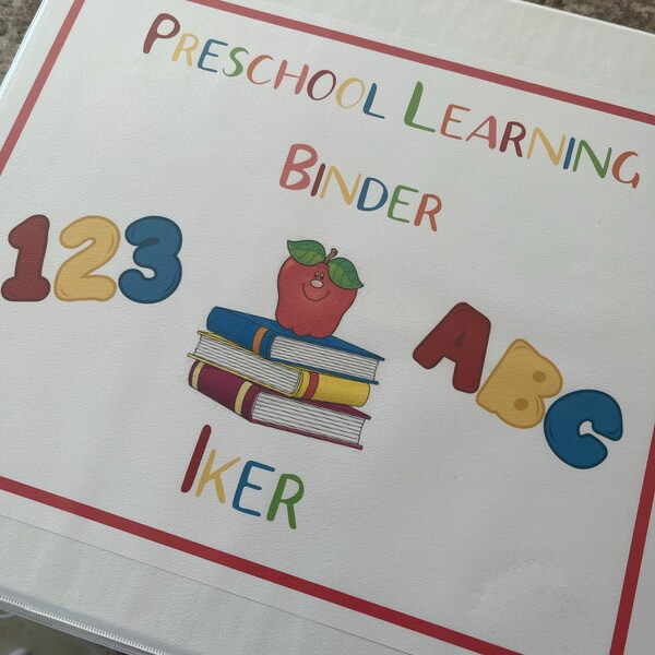 English SPANISH LEARNING BINDER for Kids, Educational Adapted Pre-k ...