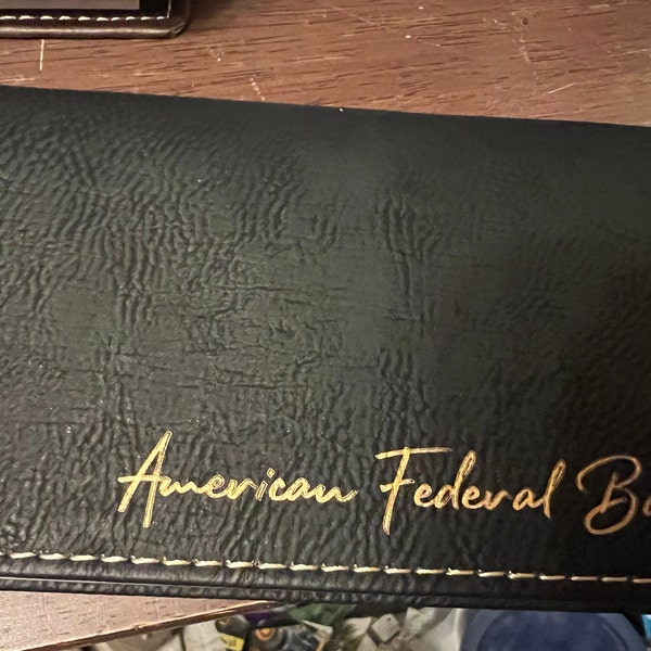 Personalized Checkbook Cover, Leather Checkbook, Checkbook Wallet and ...