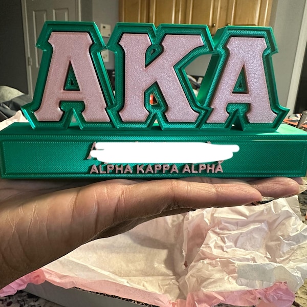 Alpha Kappa Alpha Inspired AKA Greek Letter Lightbox With LED. - Etsy