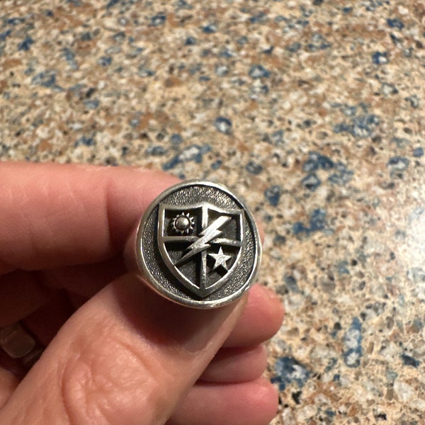 US Army 75th Ranger Regiment Handmade 3D Ring Solid Sterling Silver 925 ...