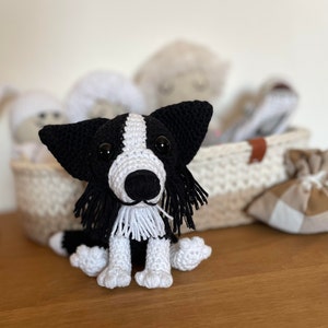 Border Collie Dog Amigurumi Crochet Pattern - Etsy