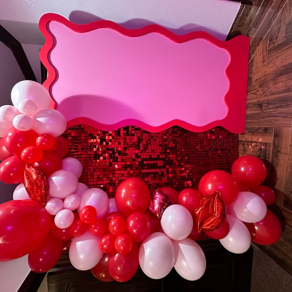 Wavy Wall Prop Template, Chiara Wall Backdrop Template, Wavy Arch ...