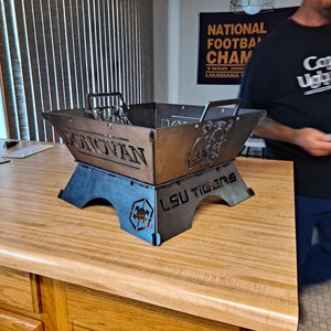 Custom Collapsible Fire Pit With Your Design - Etsy