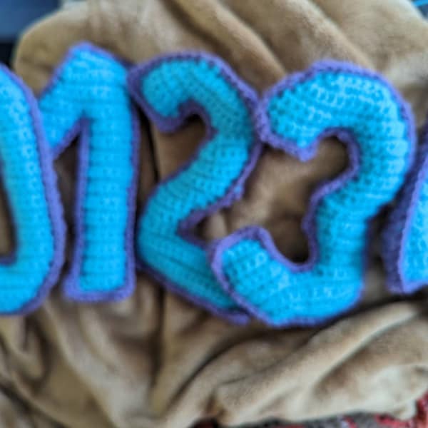 Crochet Numbers Pattern, Plush Number Set 0 to 9, Crochet 123 Pattern ...