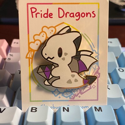 Demi Pride Dragon Enamel Pin - Etsy