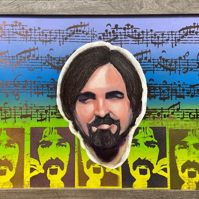 Frank Zappa Portrait Stencil, Painting Stencil for Walls, Fabrics ...