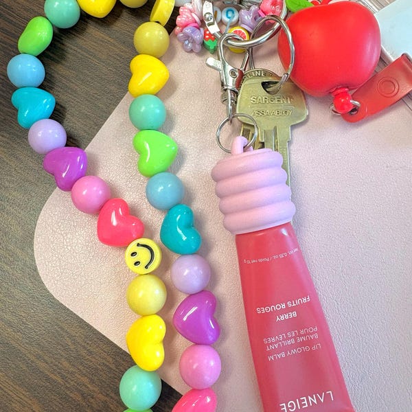 GLOSSGRL Keychain Cap for Lipgloss and Balm - Bubble Cap - Chap Cap ...