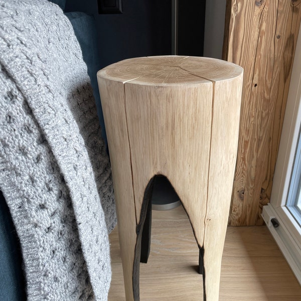 Tree Stump Coffee Table, Space-saving Log Furniture, Stump Table, Small ...