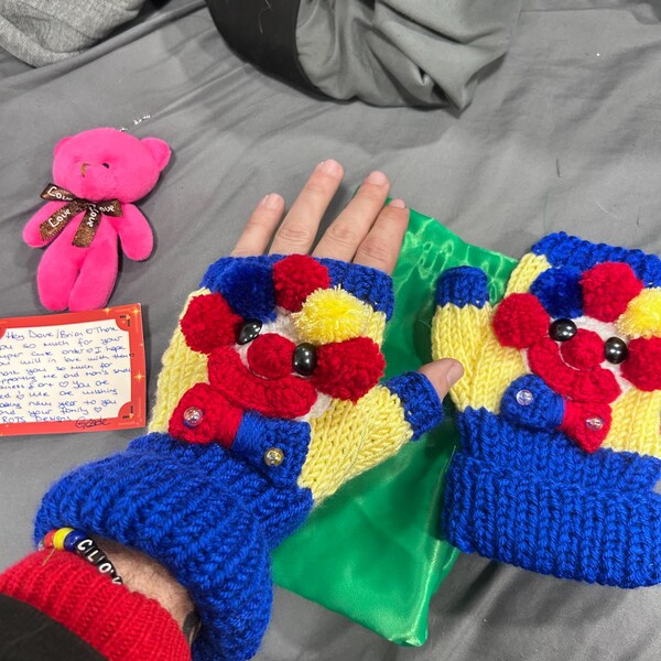 Knit White Clown Balaclava Hat, Clown Core Ski Mask, Jester Harlequin ...