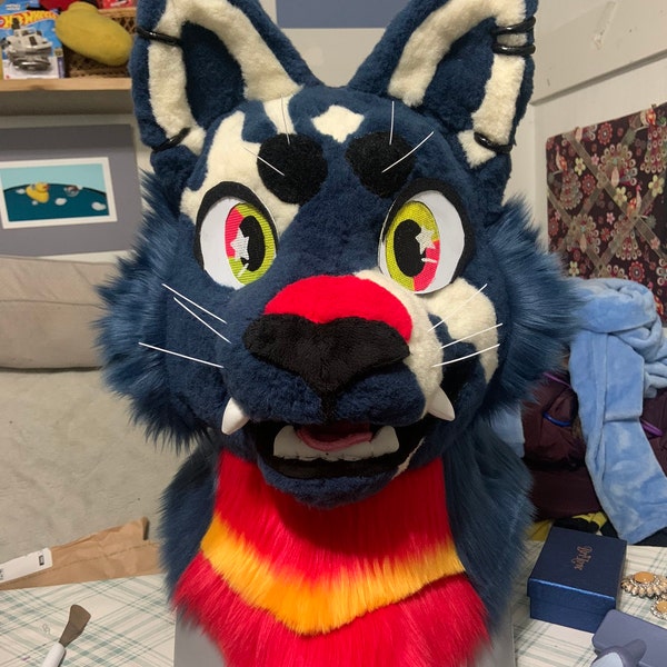 Fursuit Cat Nose Pattern & Tutorial Pickable Plush Feline Snout W ...