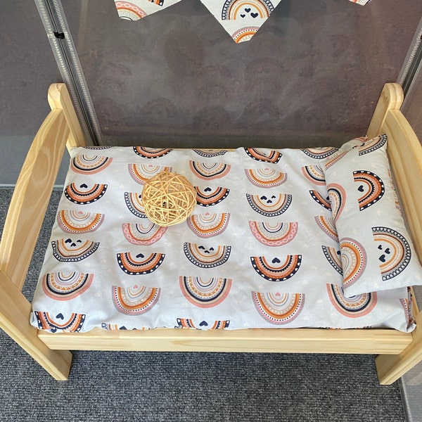 Doll Bed Comforter Set [ Bunny Bedding [ for the Ikea Duktig Doll Bed ...