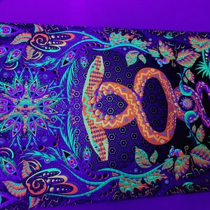 Trippy Tapestry Marijuana Astronaut V3 Colorful UV Backdrop XL Dark Tapestry Psychedelic Uv ...