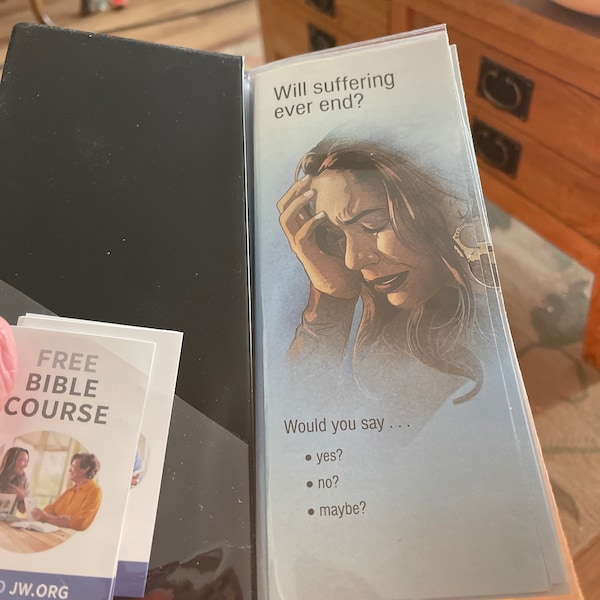 JW Ministry Slim Tract Holder - 10 Pocket - Hardback - Etsy