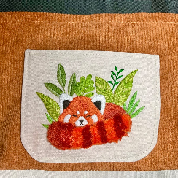 Red Panda Embroidery Pattern Template Red Panda Needlepoint Pattern ...