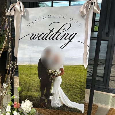 Wedding Sign Stand Custom Display Stand Flower Frame Welcome Backdrop ...
