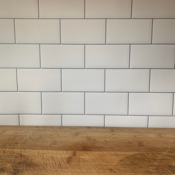 Photography Backdrop 2ft X 2ft, Subway Tile Backdrop, White Tile ...
