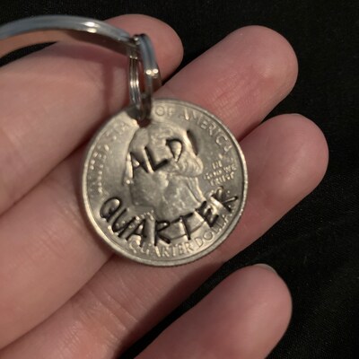 Aldi Quarter, Shopping Cart Quarter, Coin Keychain, Hand Stamped Key ...