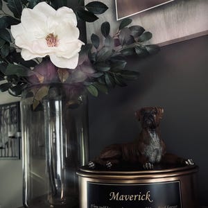 Pug Custom Engraved Figurine Cremation Urn, Urn for Pug, Dog Memorial ...