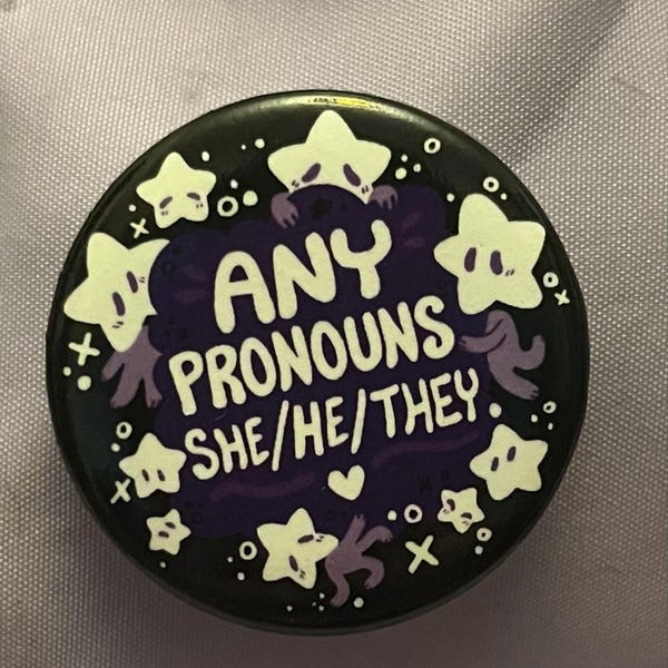 Star Baby Small Pronoun Buttons - Etsy