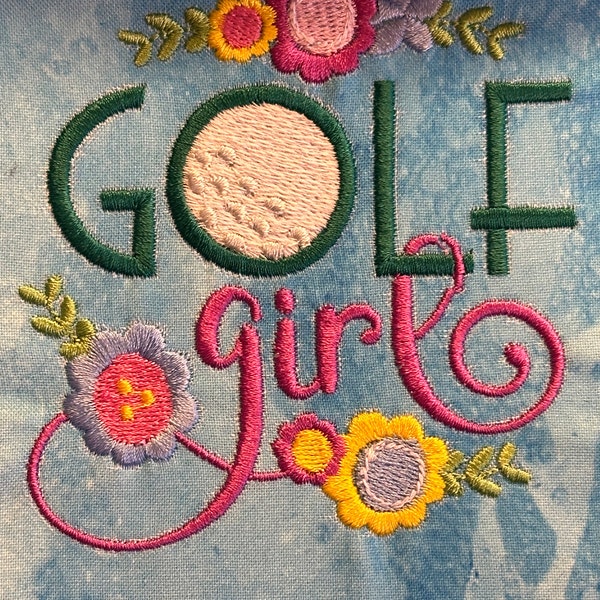 Golf Girl - Machine Embroidery Design - 4x4 5x7 6x10 8x8 Sizes - Golf ...