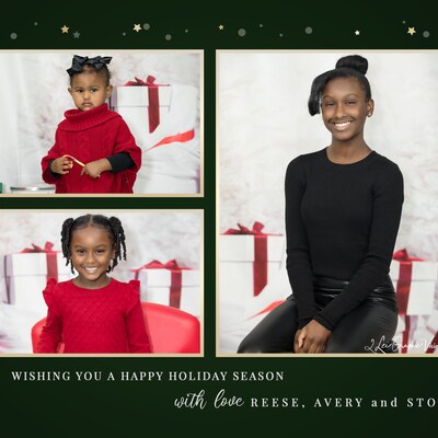 Canva/photoshop Card Template, Holiday Christmas Card Template ...