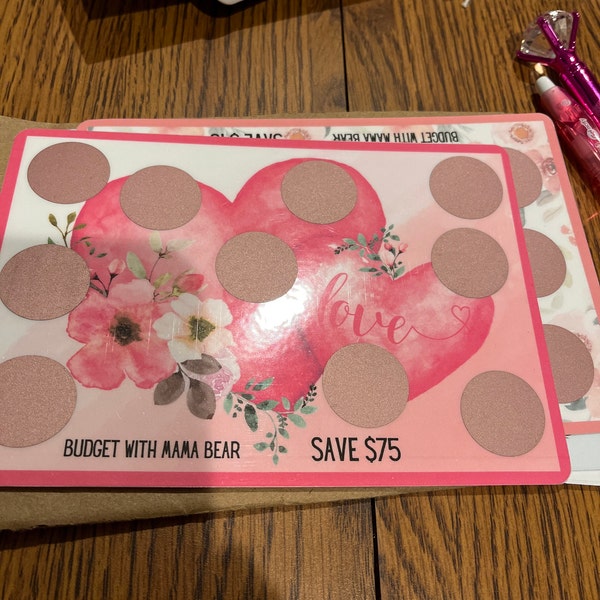 B Bucks Savings Challenge-bear Bucks Plus Envelope - Etsy