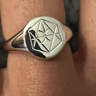 Custom Signet Ring for Men Womenpersonalized Actual Drawing - Etsy
