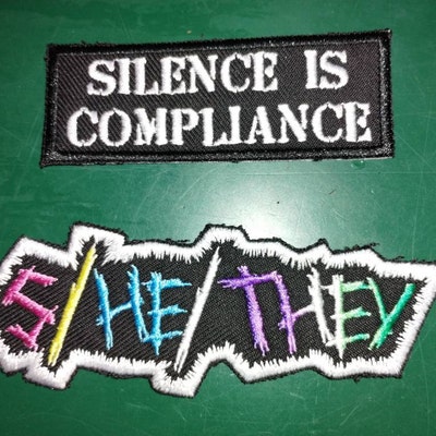 Support Local Bands Embroidered Patch Pink and Purple Metal - Etsy