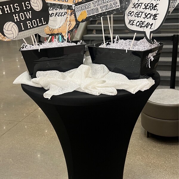 Volleyball Photo Booth Props - Birthday Photo Booth Prop Kit ...