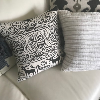 Vintage Style Pillow Covers, Textile Art Pillow, Cushion Cover, Throw ...