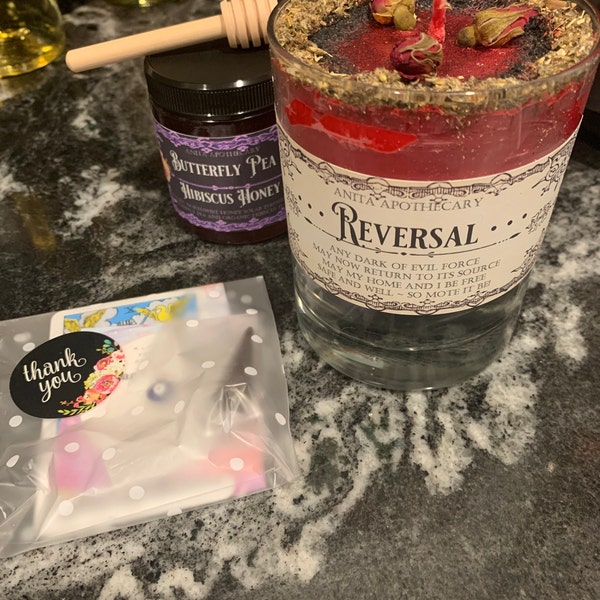 Reversal ~ Hoodoo Reverse Candle, Witches Spell Candle, Spell Candle ...