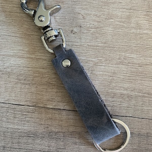 Custom Leather Keychain, Monogrammed Leather Key Fob, Leather Keychain ...