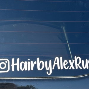 Instagram Handle Car Decal, Car Sticker, Influencer Decal, IG Sticker ...