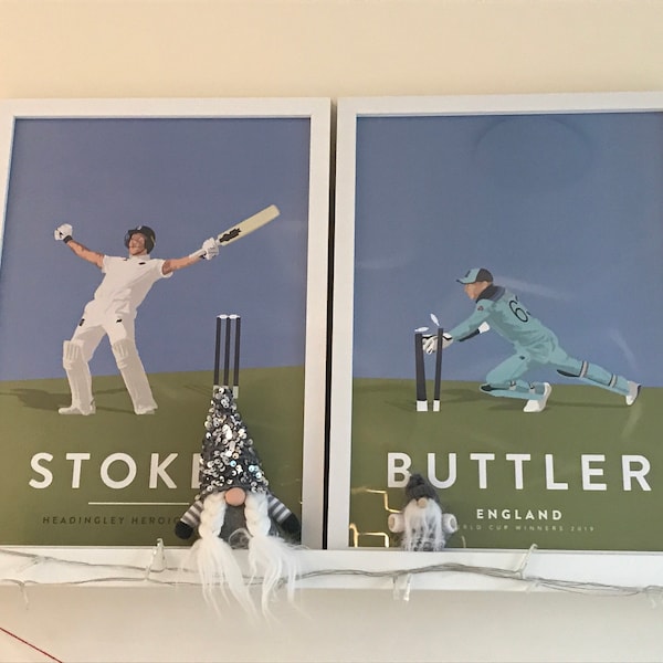 Jos Buttler England Cricket ODI Team Art Print - World Cup Winners ...