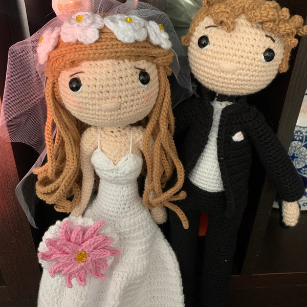 Crochet Wedding Couple Doll Pattern: Amigurumi Dolls (PDF Pattern) - Etsy