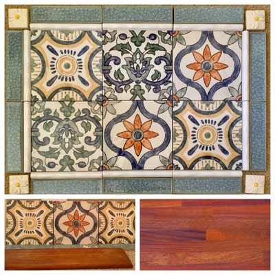 In Stock in Three Glazes 6x6 Sun Accent Tile, Kitchen Tile, Backsplash ...