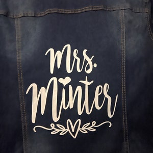 Single Letter Iron on 1 Custom Letter /iron on Vinyl - Etsy