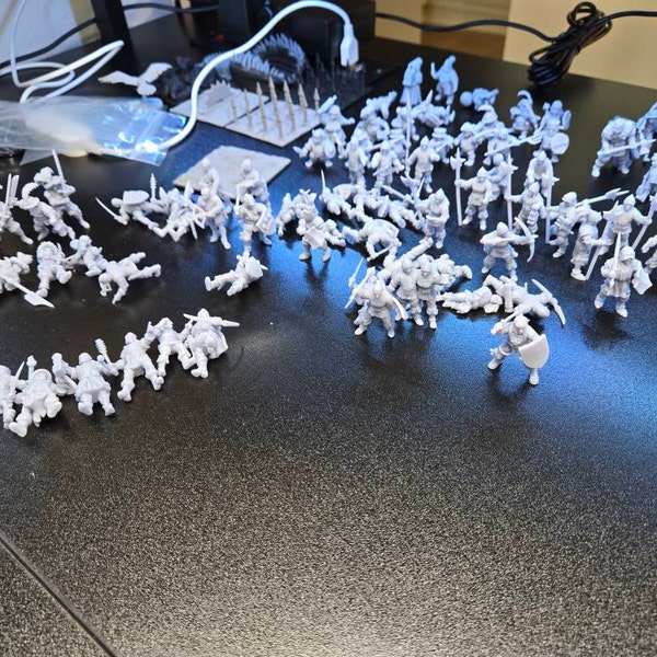 62pc Dnd Guards Starter Pack, Human Guards, Elite Mercenaries Dungeons ...