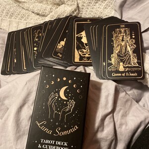 Luna Somnia Tarot Deck With Guidebook & Box 78 Cards Full - Etsy