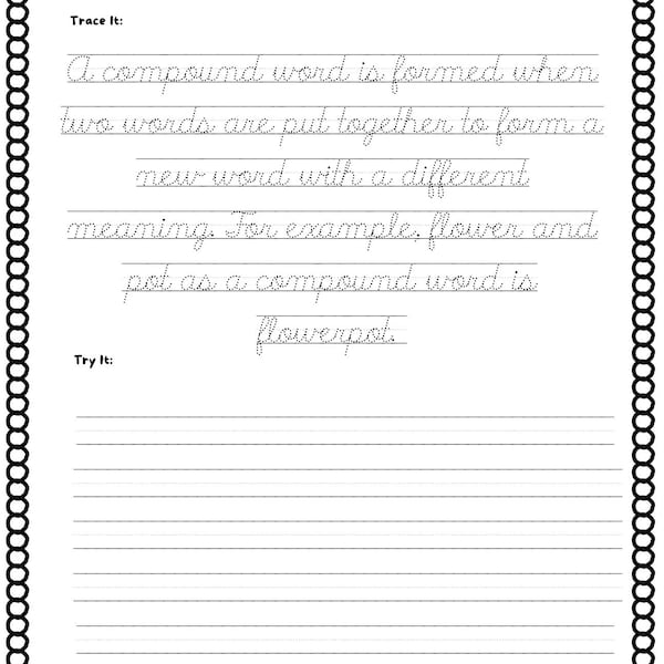 Teaching Cursive - Letter Tracing Font - Dotted Letters for School Kids ...